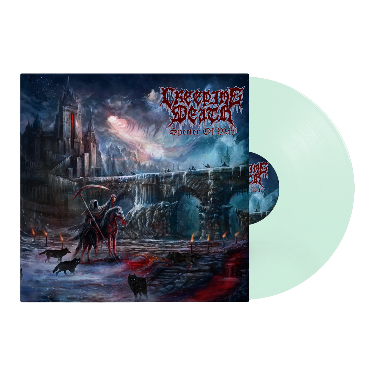 Creeping Death Official Label Store | Specter Of War Glow Blue Vinyl